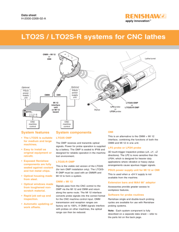 Renishaw LTO2S-R systems Data Sheets | Manualzz