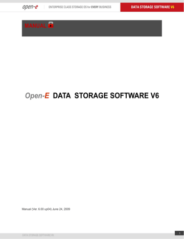 Open-E Data Storage Software V6 Manual | Manualzz
