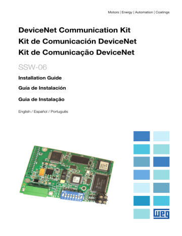 WEG SSW-06 DeviceNet Installation guide | Manualzz