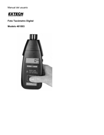 Extech Instruments 461893 Manual de usuario | Manualzz