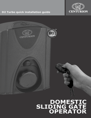 CENTURION D2 Turbo User Guide | Manualzz