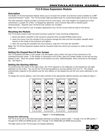 DMP 712-8 Zone Expansion Module Installation Guide | Manualzz