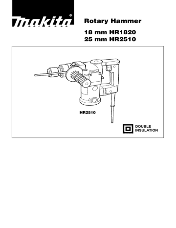 Makita HR2510 User manual | Manualzz