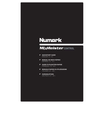 Numark MixMeister Control Quick Start Guide | Manualzz