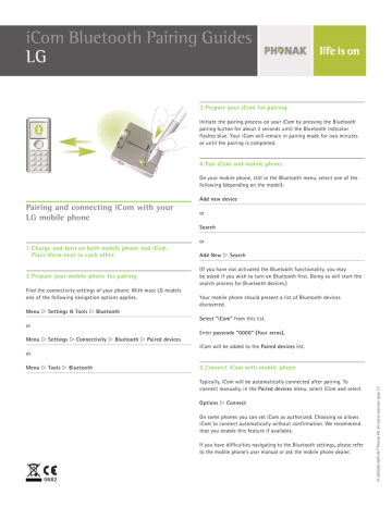 Bluetooth Pairing iCom User Guide | Manualzz