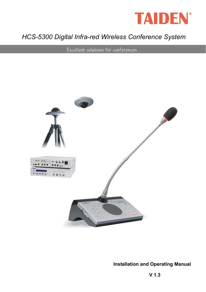 Taiden HCS-5300 Installation and Operating manual | Manualzz