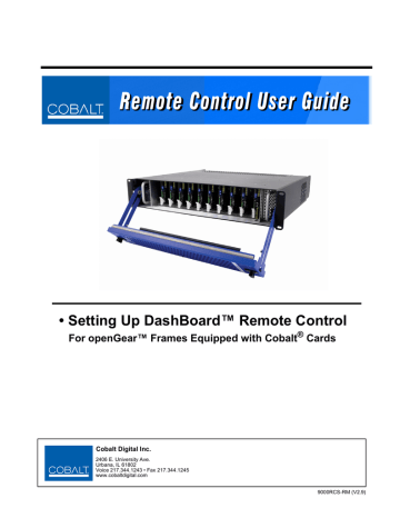 Cobalt Digital HPF-9000 High-Power 20-Slot openGear Compatible Frame ...