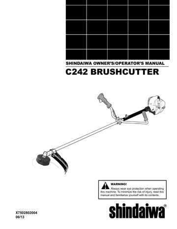 Shindaiwa 242 C242 Brushcutter Owner's Manual | Manualzz