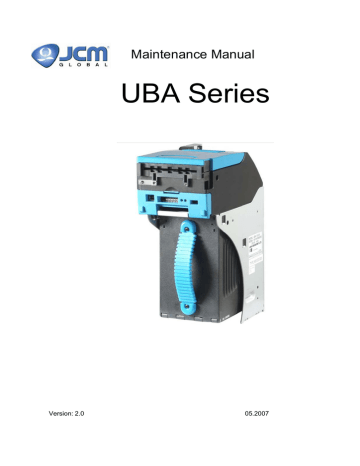 JCM UBA Series Bill Acceptor Maintenance Manual | Manualzz
