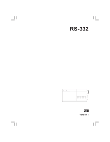 Sangean RS-332 manual | Manualzz