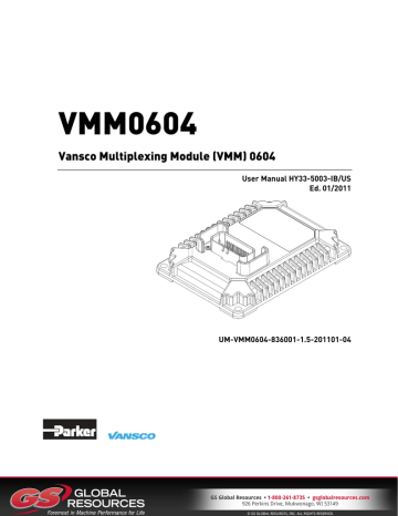Vansco Multiplexing Module VMM 0604 User Manual | Manualzz