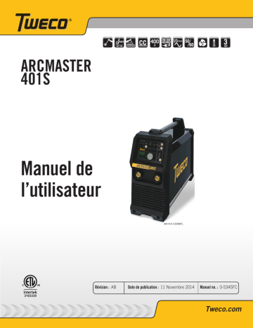 Système de soudage ArcMaster 401S Manuel de l’utilisateur | Manualzz