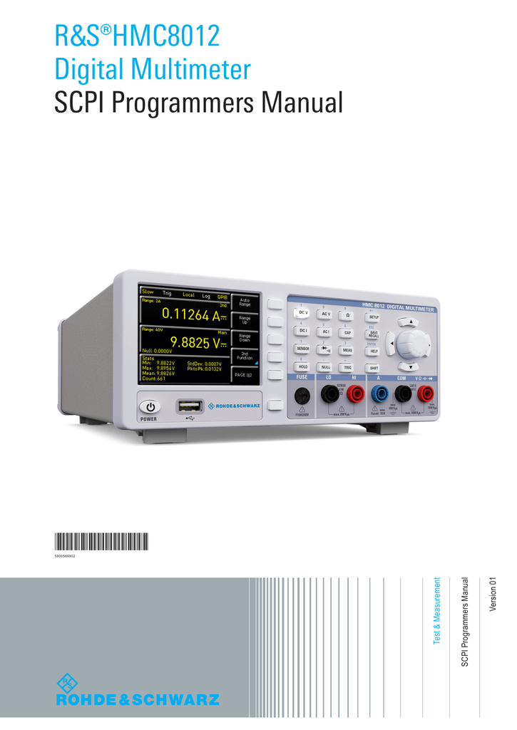 Rohde&Schwarz HMC8012 Manual | Manualzz