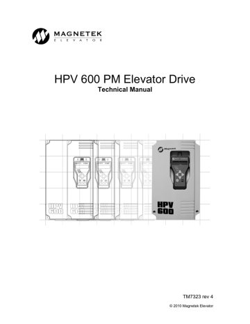 Magnetek HPV 600 PM Elevator Drive Technical Manual | Manualzz