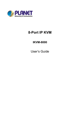 Planet IKVM-8000 User's Manual | Manualzz