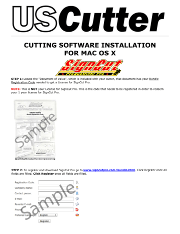 SignCut Pro User Manual - Installation Guide | Manualzz