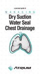 Dry Suction Water Seal Chest Drainage User Guide | Manualzz