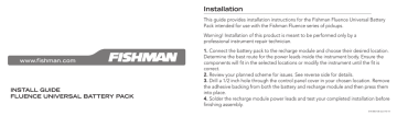 Fishman Universal Battery Pack Install guide | Manualzz