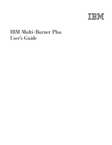 IBM Multi-Burner Plus User’s Guide | Manualzz