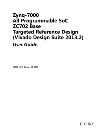 AP SoC Zynq-7000 ZC702 Base TRD User Guide | Manualzz