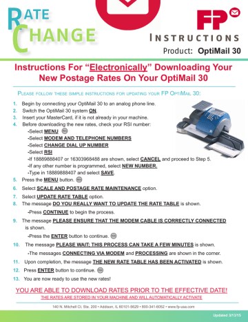 OptiMail 30 Instructions | Manualzz