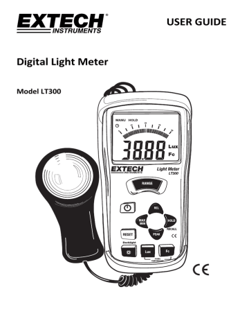 Extech Instruments LT300 Light Meter User's Manual | Manualzz