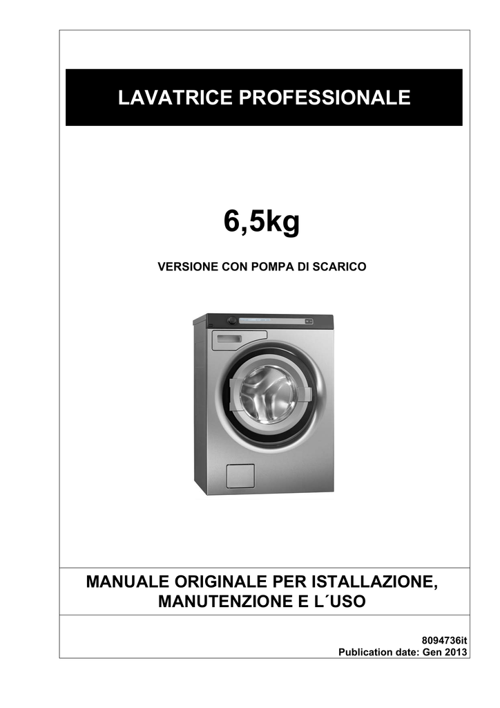 Primus / Lavamac SC65 Manuale del proprietario | Manualzz