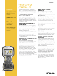 TRIMBLE TSC3 - Owner's manual, Manual, Data Sheet