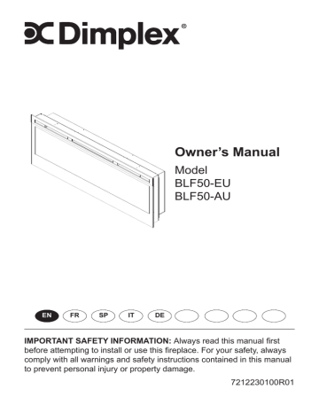 Dimplex Wall Mounted Electric Fire Heater User Manual | Manualzz