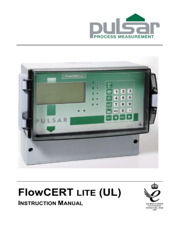 Pulsar FlowCERT LITE Instruction manual | Manualzz