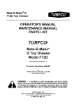 TURFCO Mete-R-Matic III F12D Top Dresser OPERATOR'S MANUAL | Manualzz