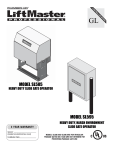 LiftMaster SL585 & SL595 Heavy Duty Slide Gate Operators User Manual ...