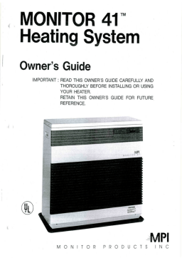 Monitor 41 - Owner's guide, Service manual