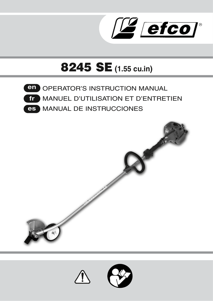 Efco 8245 SE User's Manual | Manualzz