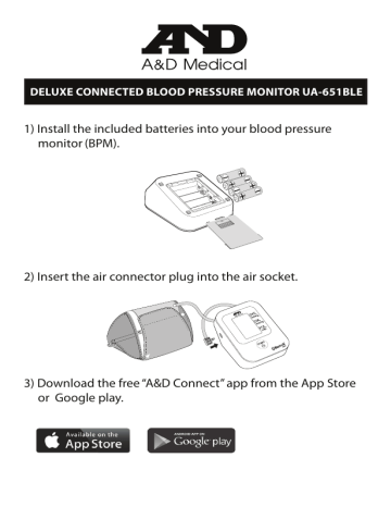 A&D UA-651BLE User manual | Manualzz