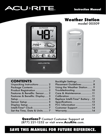 ACU-RITE 02031RM Instruction manual | Manualzz