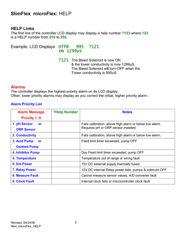 SlimFlex microFlex Help: Cooling Tower Controller Manual | Manualzz