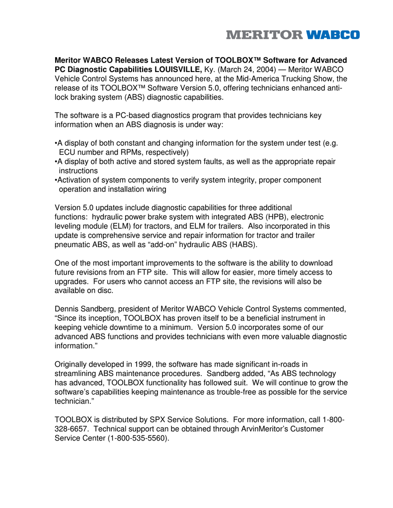 Meritor wabco abs software - opmleaf