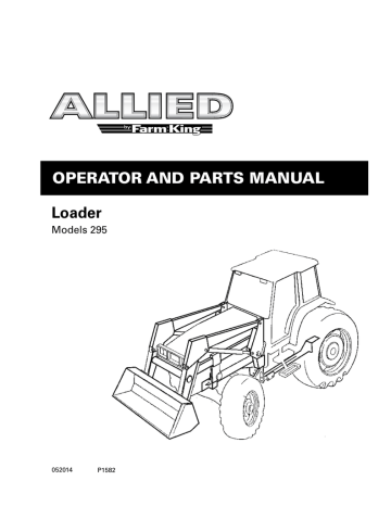 Allied by Farm King Loader 295 Operator and Parts Manual | Manualzz