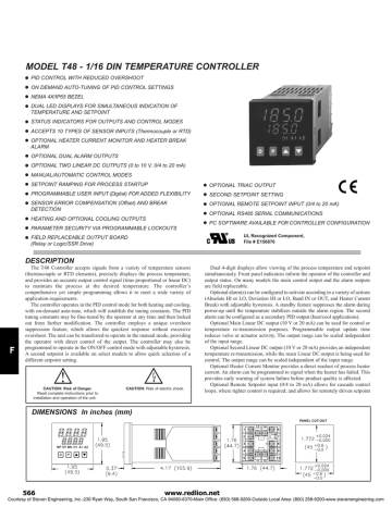 Redlion T48 manual | Manualzz