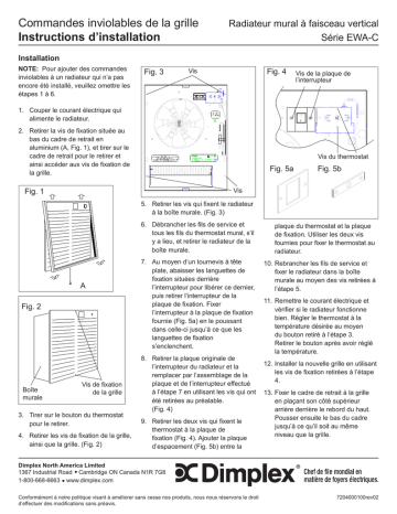 Dimplex EWA-C - Instructions d'installation | Manualzz