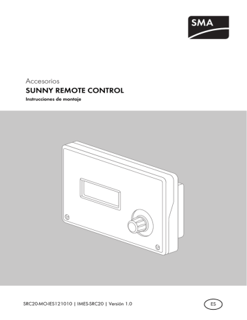 SMA SUNNY REMOTE CONTROL Manual de usuario | Manualzz