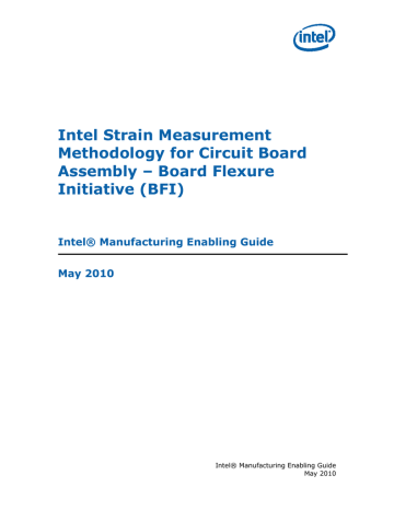 Intel Circuit Board Assembly Strain Measurement Guide | Manualzz