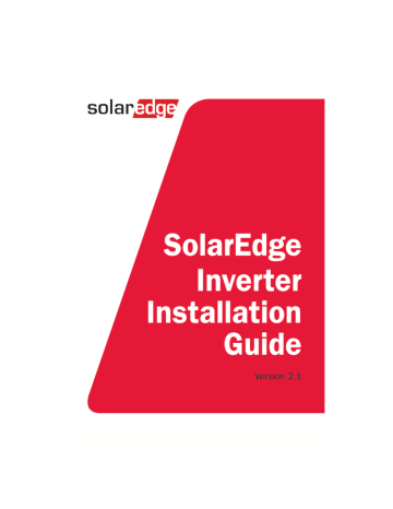 SolarEdge Solar Inverters Installation Guide | Manualzz