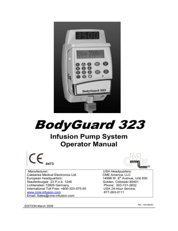 BodyGuard 323 Operator Manual | Manualzz