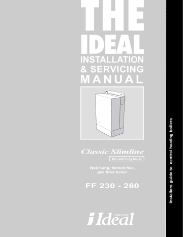 Ideal classic FF 230 Installation & Servicing Manual | Manualzz