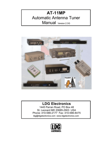 Automatic Antenna Tuner AT-11MP User Manual | Manualzz