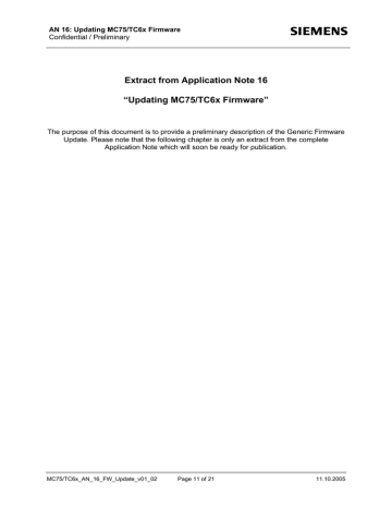 Firmware MC75/TC6x Application Note | Manualzz