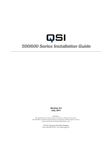 QSI 500/600 Series Installation Guide | Manualzz