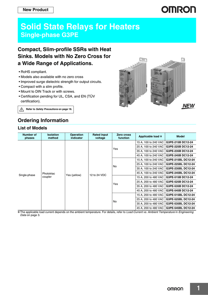 Phototriac Coupler Isolation Triple-Phase Yellow Indicator 200 to 480 ...